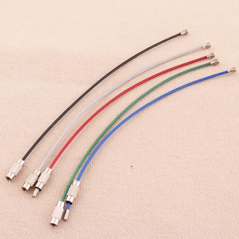 Stainless Steel Wire Keychain Cable Key Ring - Etsy