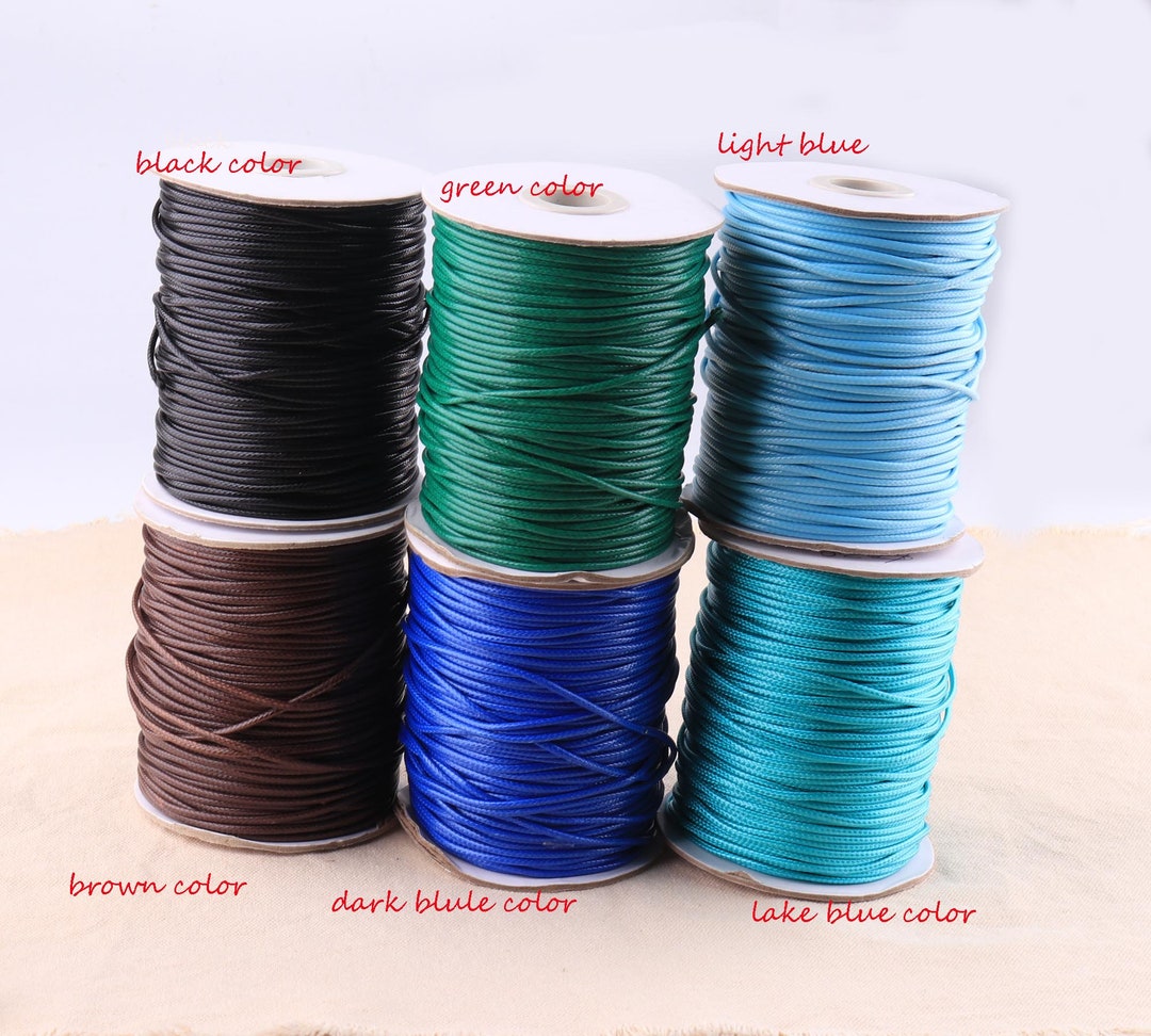 10/20/50yards 2.0mm Waxed Cord Polyester Waxed Rope Water Proof Thread ...