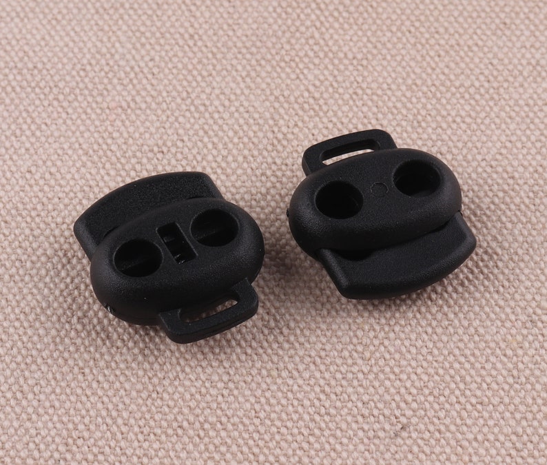 50pcs 5mm Rope Cord Stopper Black Cord Lock for Elastic Cord - Etsy