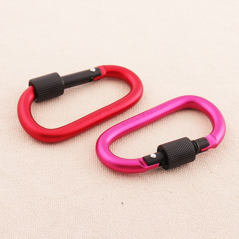 2pcs Carabiner Camp Snap Hook Carabiner Clip With a Solid - Etsy