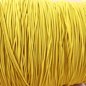 1.0mm Yellow Color Elastic Rope Cord Elastic Drawcord Nylon | Etsy