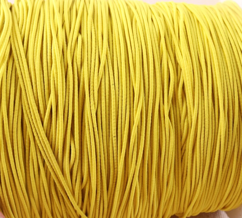 1.0mm Yellow Color Elastic Rope Cord Elastic Drawcord Nylon | Etsy