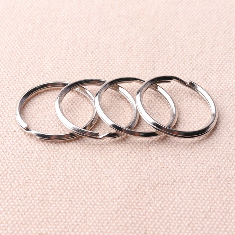 25mm Silver Split Rings Key Rings Keychain Rings Split Rings - Etsy