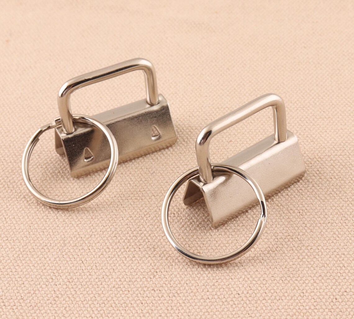 12pcs Nickel Plated Color Key Fob Hardware Metal 30mm With Key - Etsy