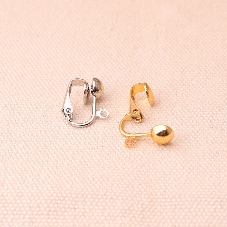 12pcs 6pairs Clip on Earring Converter Gold and Silver Color | Etsy