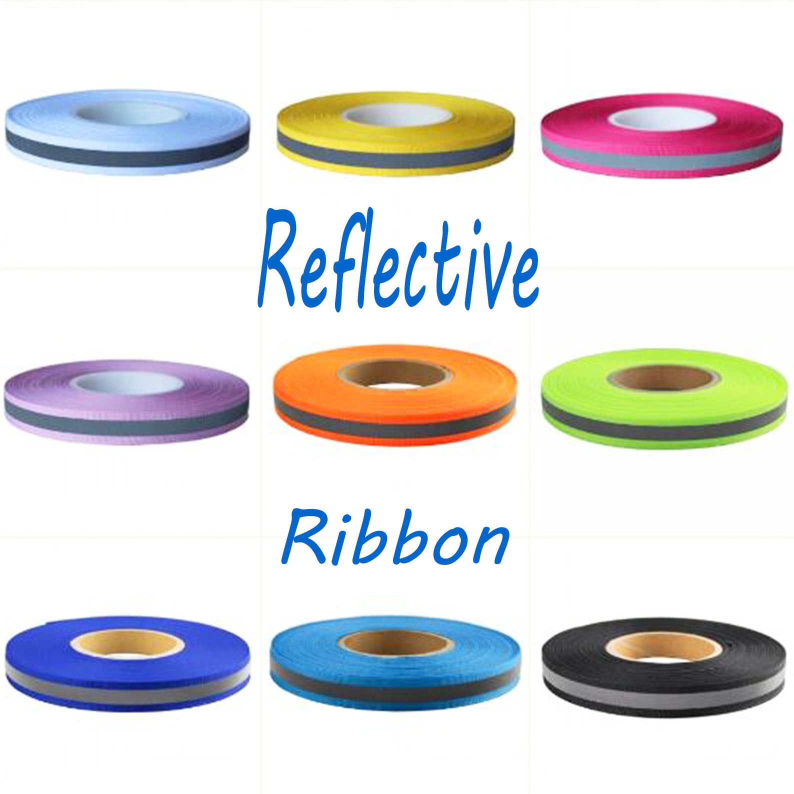 3/4"reflective Webbing Tape Twill Haberdashery Reflective Tape ...