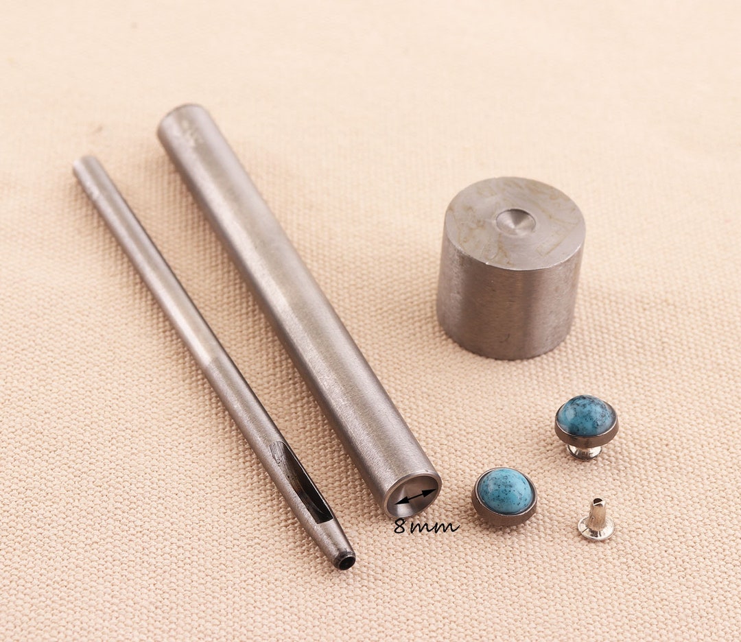 50pc Round Blue Single Cap Rivets 10mm Leathercraft Rivet and - Etsy