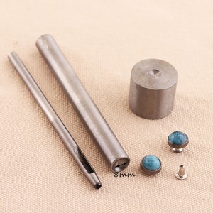 50pc Round Blue Single Cap Rivets 10mm Leathercraft Rivet and - Etsy