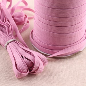 6mm Pink Color Elastic Band High Elastic Flat Rubber Band, Elastic Cord ...