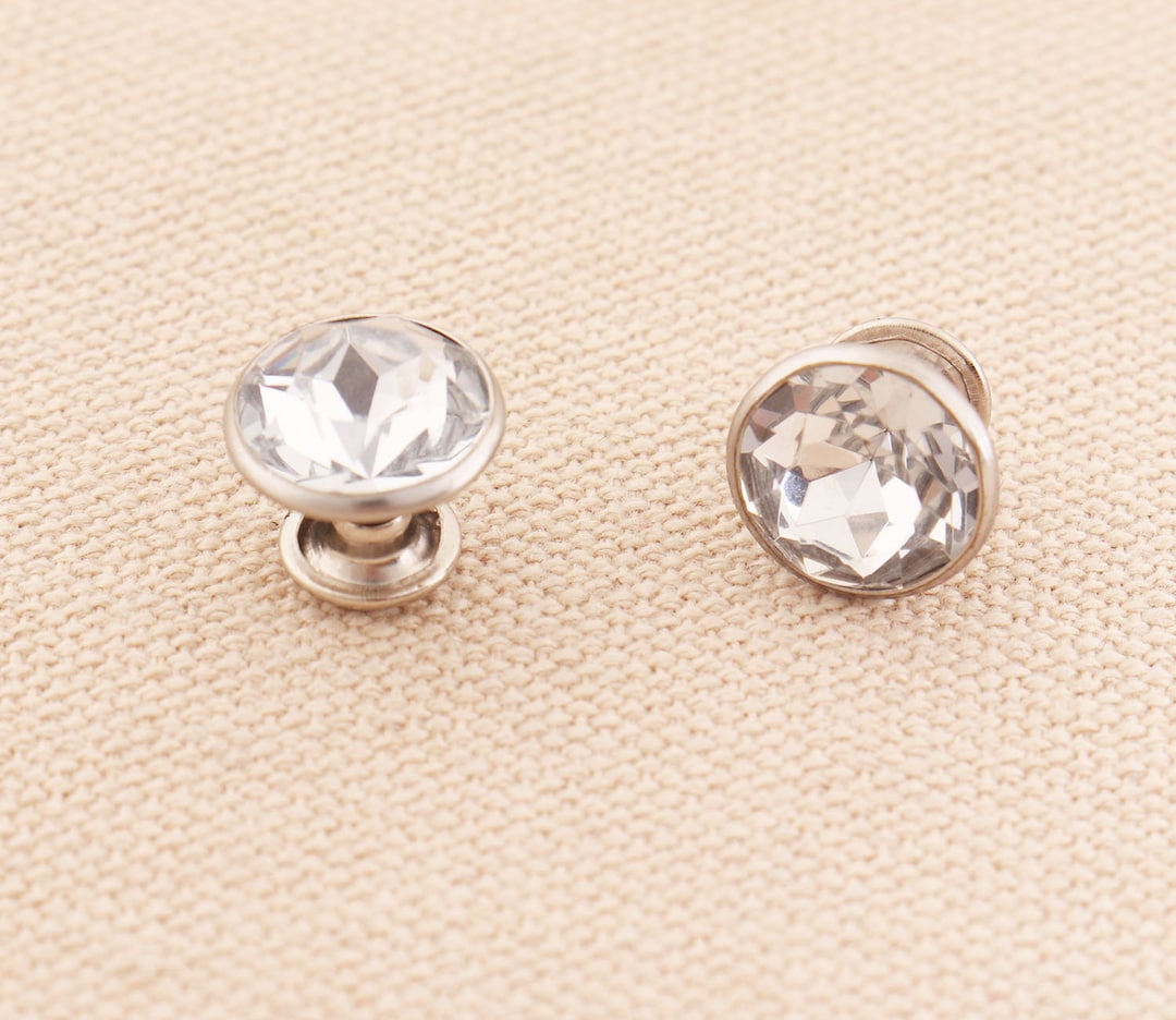 Silver Rhinestone Rivets, Leather Rapid Rivets for Fabric,12mm Speedy ...