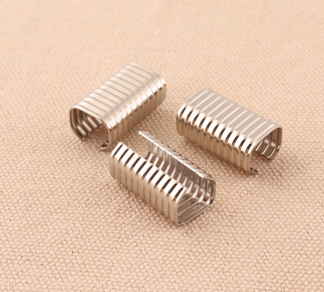 50pcs Silver Color Cord End Rope End Nickel Plated Cord Cap for ...