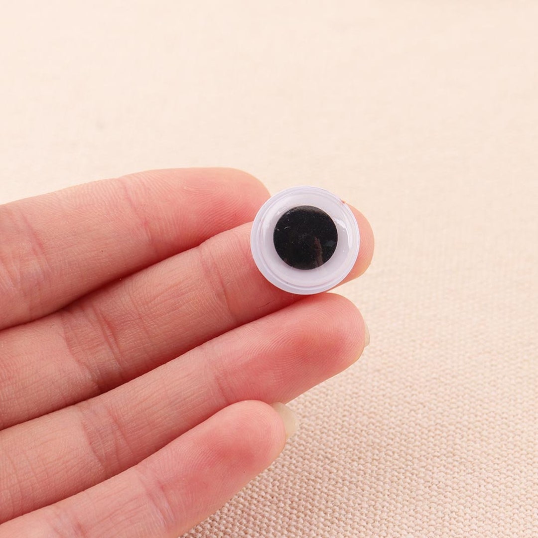 50pcs 15mm Wiggly Plastic Moving Eyes, Plastic Movable Eyes, Black Glue ...