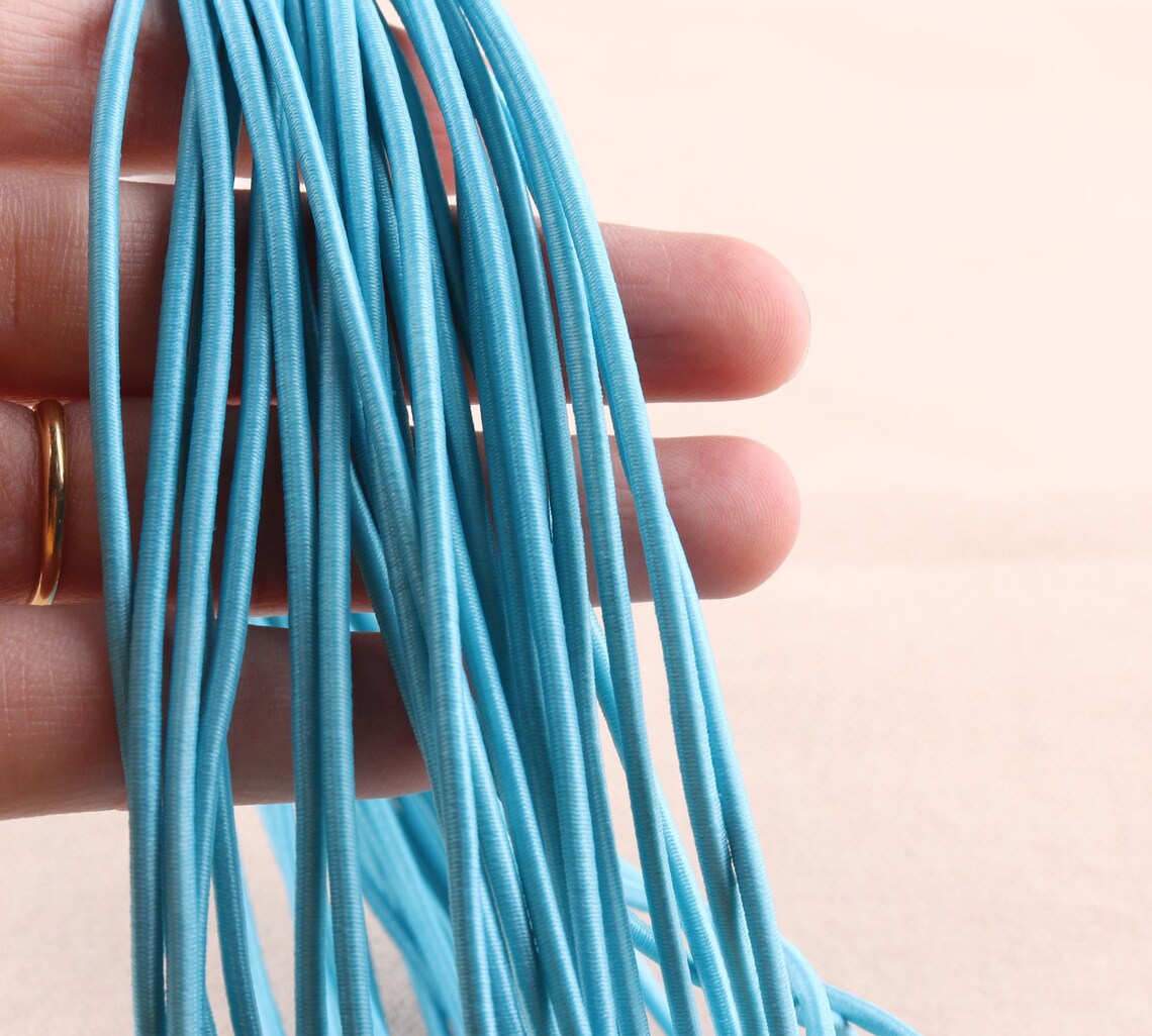 2mm Elastic Rope Cord 10 Yards Rubber Stretch String Red/black - Etsy