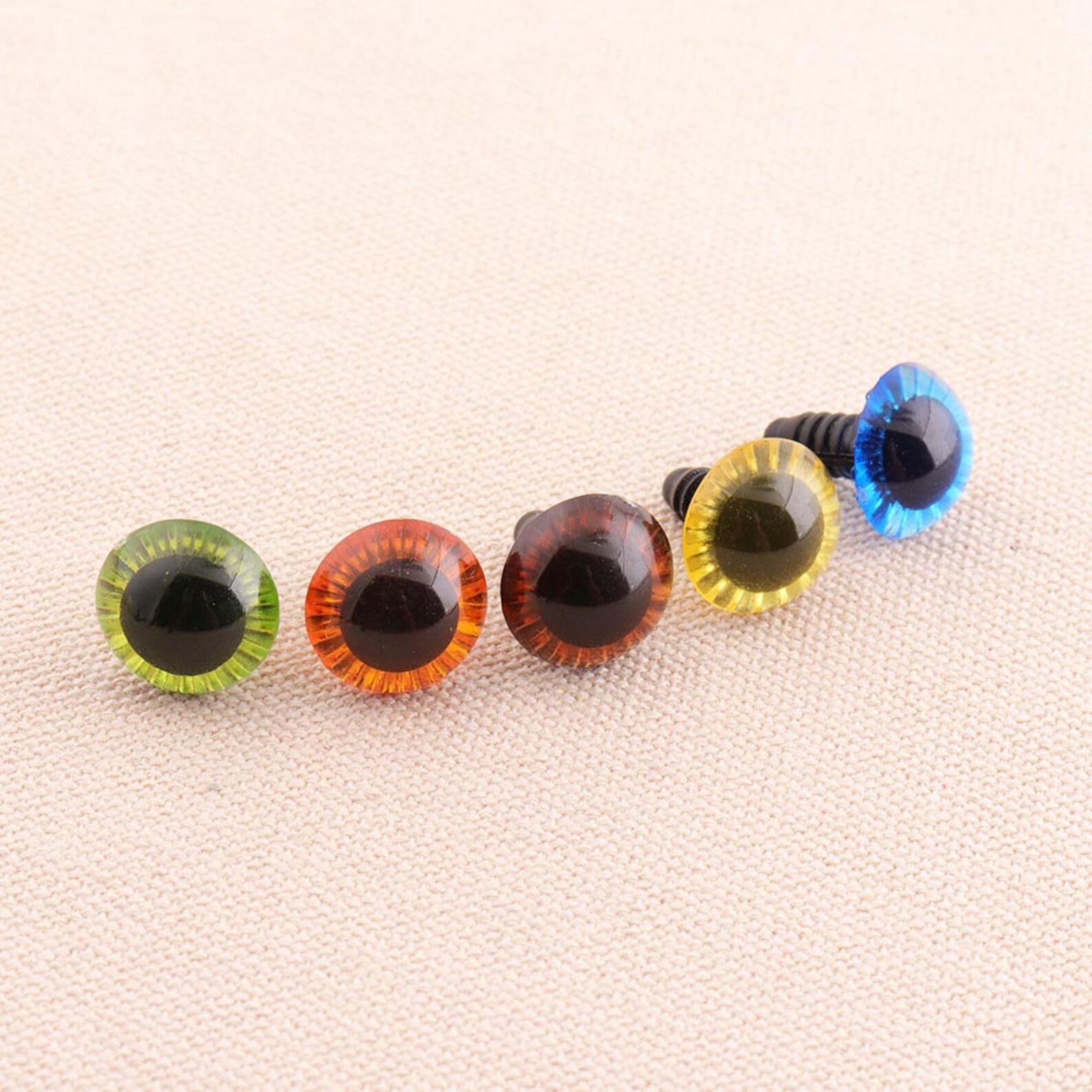 20pcs 10pairs Glittering Eyes Round Glass Eyes Diy Animal - Etsy