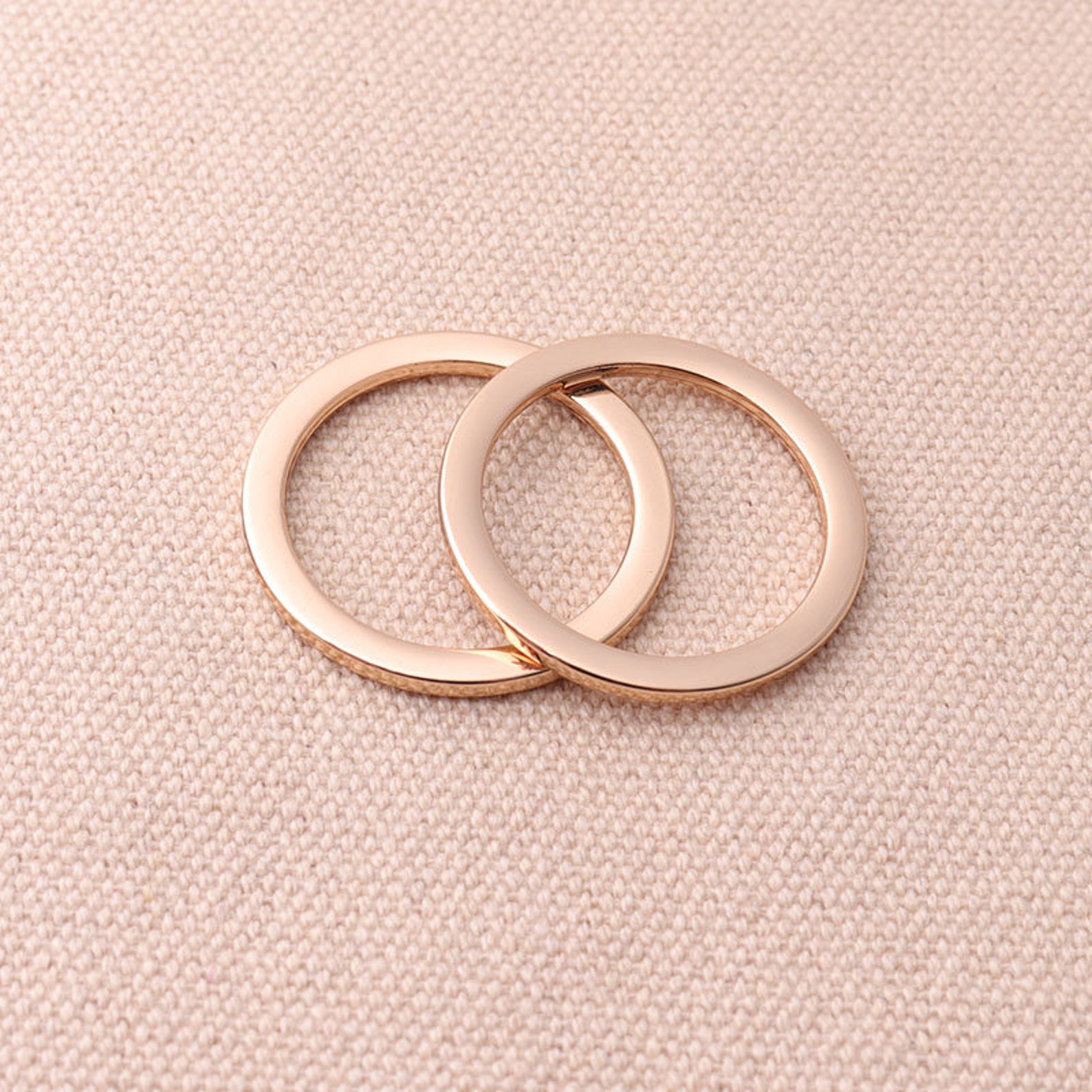 6pcs 25 Mm Metal Flat O Rings Gold Color Round 20 Mm Inner | Etsy