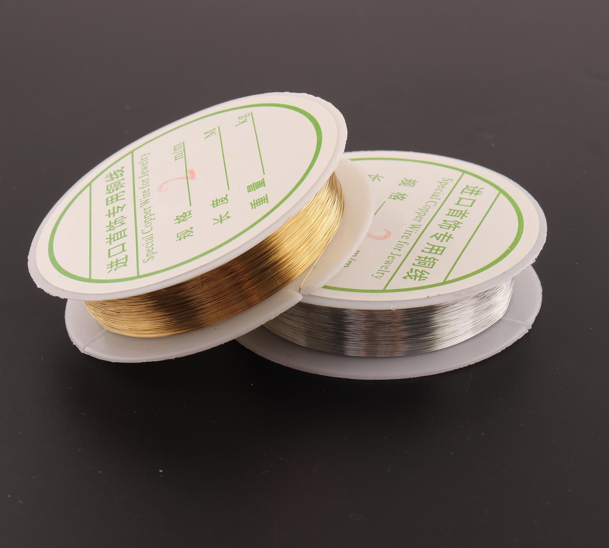 32Ga 0.2mm Copper Wire Solid Copper 30m gold and white color | Etsy