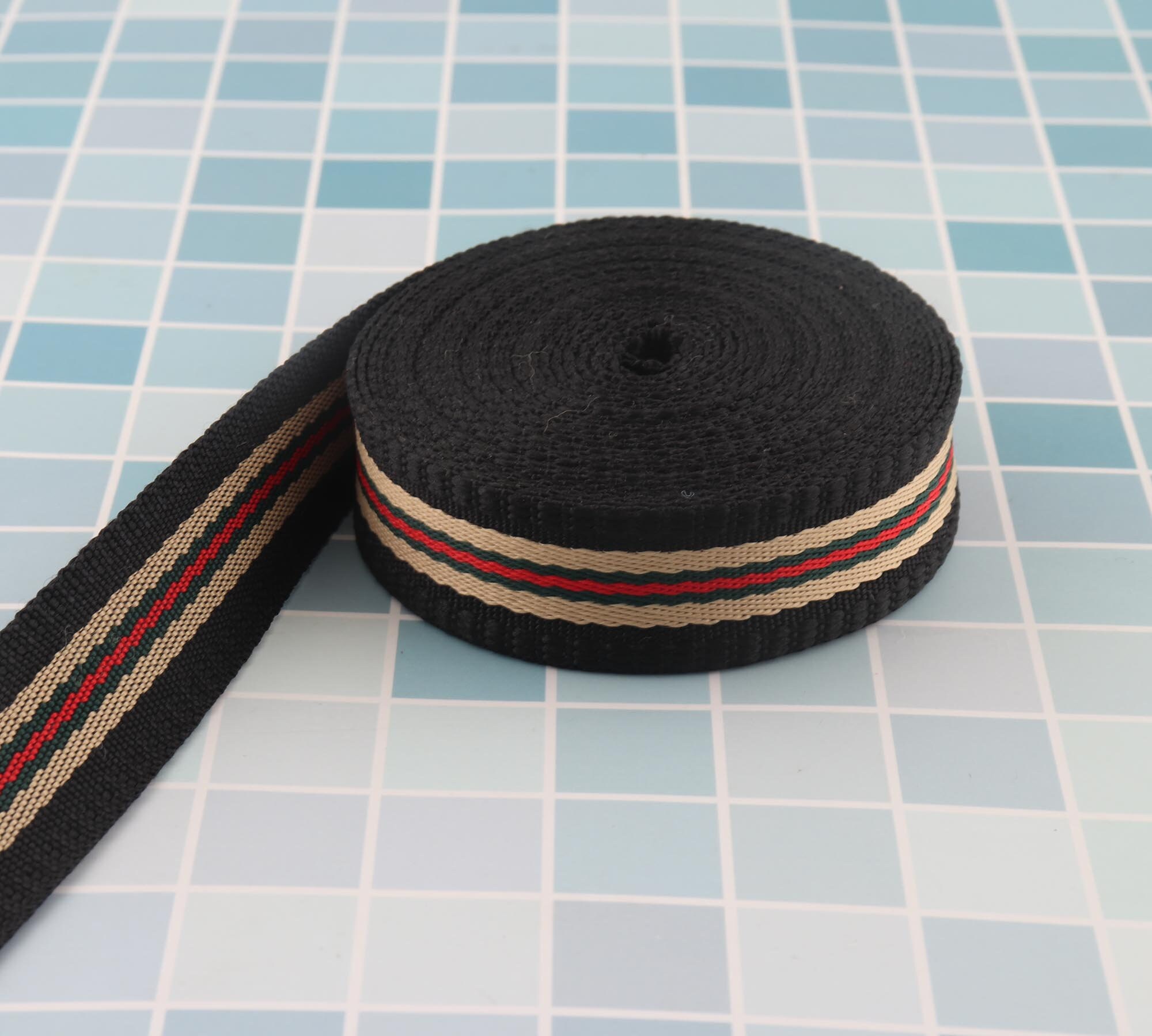 25mm 1 inch Stripe nylon webbing soft webbing key fobs bag | Etsy