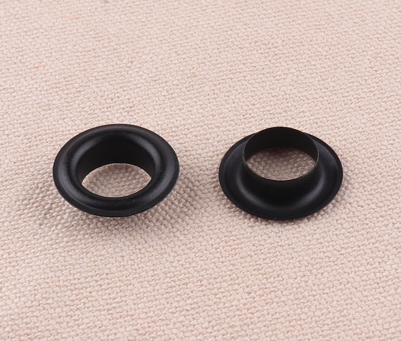 100sets/black Eyelets Grommets Round Eyelets Hole Grommets - Etsy