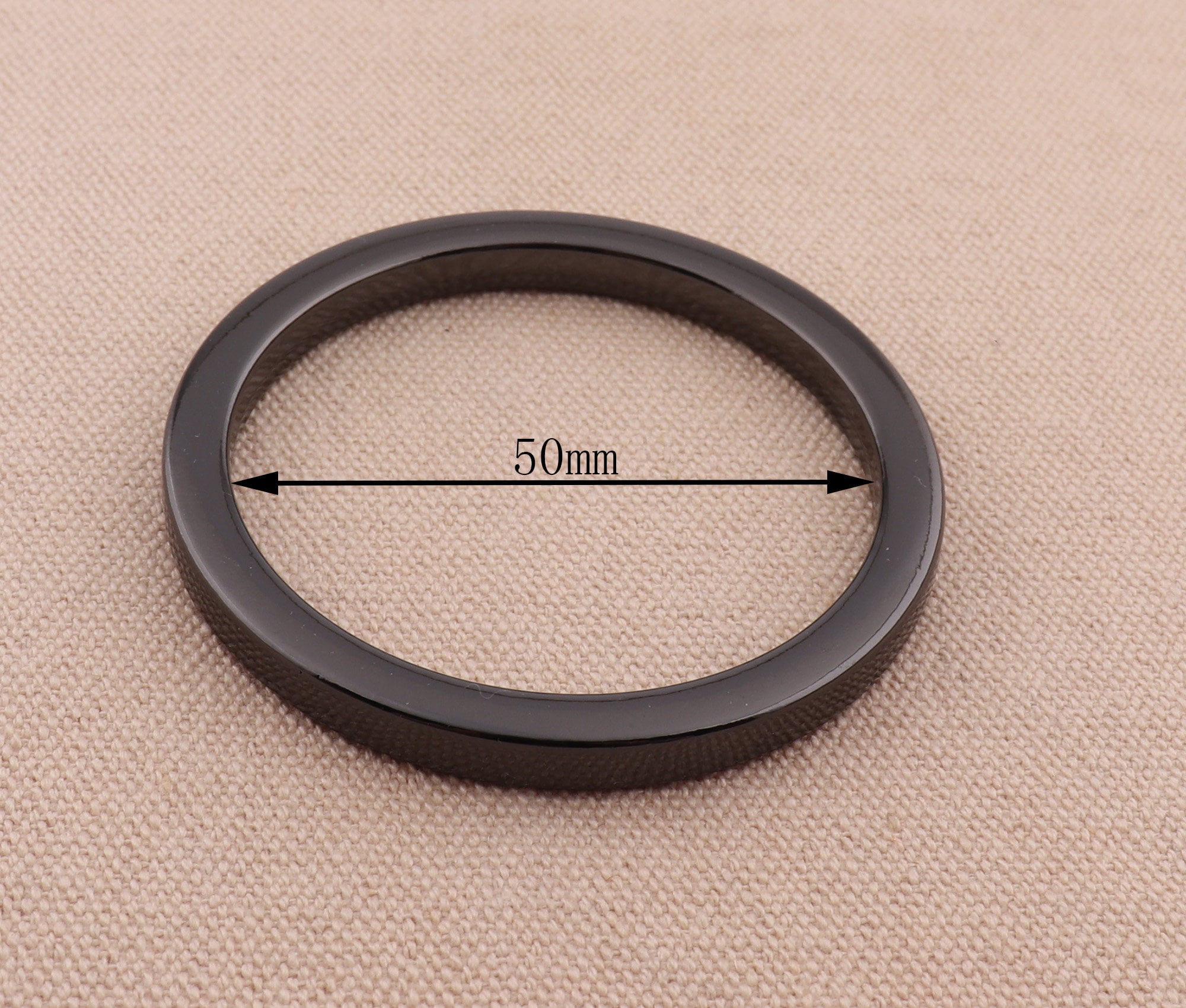 50 mm purse ring flat silver ringGold metal o ring gunmetal | Etsy