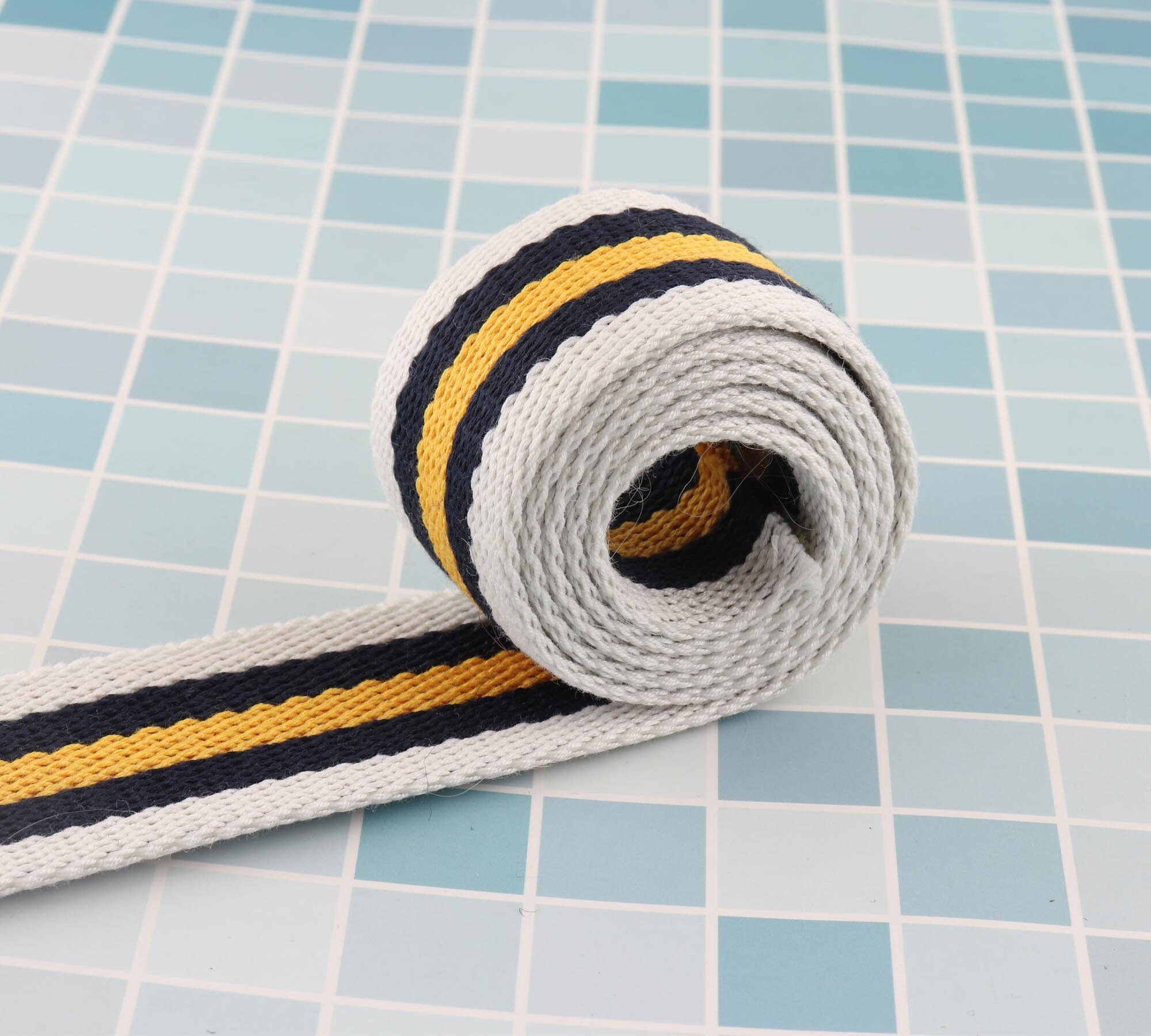 38mm 1 1/2 colorful stripe webbing cotton leash strong | Etsy