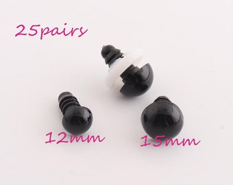 Small Size Black Round Eyes/ Amigurumi Animals Eyes 10pcs A - Etsy