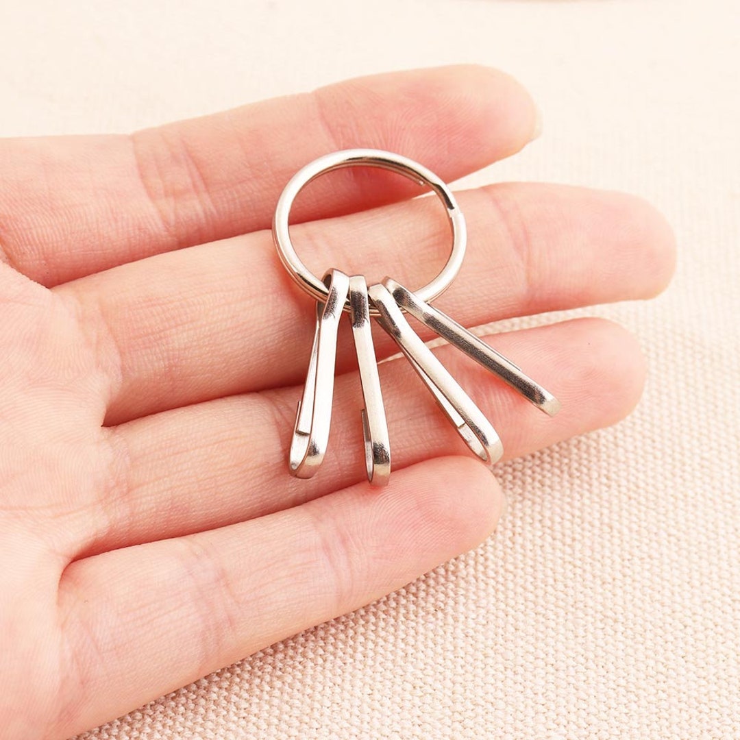 Silver Lanyard Snap Clip Hooks With 20mm Keyring Lanyard Clasp Lanyard ...
