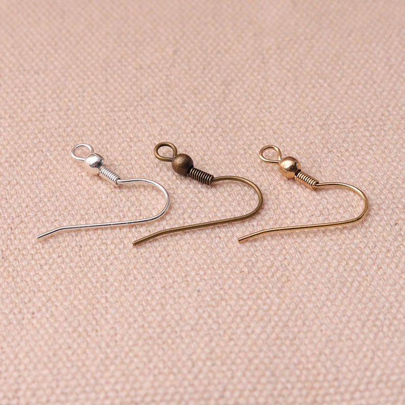 50pcs Earring Hooks Earring Wires Blanks Hoop Earrings Jewelry - Etsy