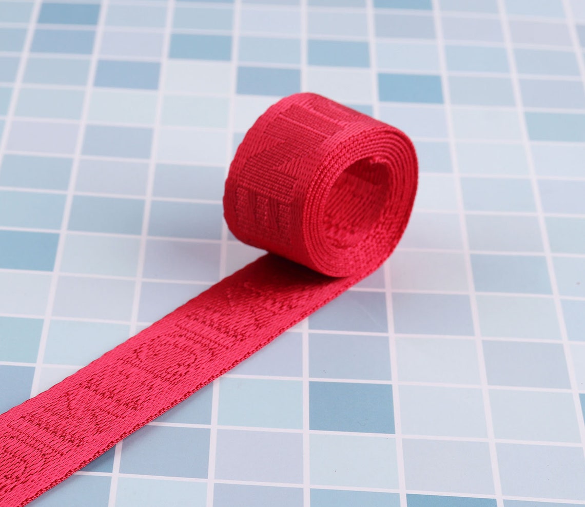 Red Letters 25mm Soft Webbingupholstery Webbing Cotton | Etsy