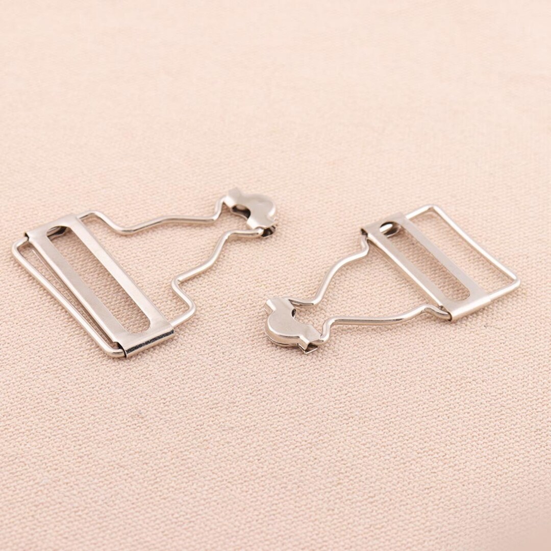 Silver Dungaree Buckles Fastener Clip Bib Button Rivet Triglides Slide ...