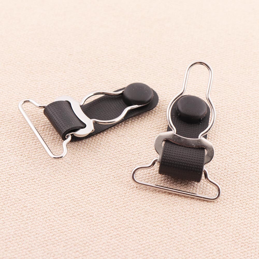 Silver Dungaree Buckles Fastener Clip With Black Strap Bib | Etsy