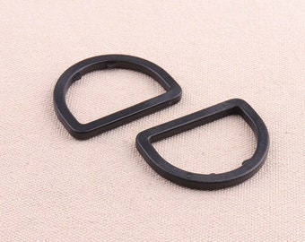 3/4 Metal D Rings Dee Rings Non Welded Black Nickel - Etsy