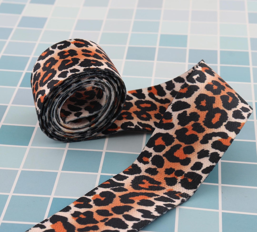 38mm Width Leopard Webbing Leash Cotton Webbing Nylon Key Fob Webbing ...