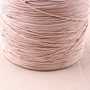 1.0mm Rubber Stretch String Elastic Rope Cord Pink Color Elastic Rope ...