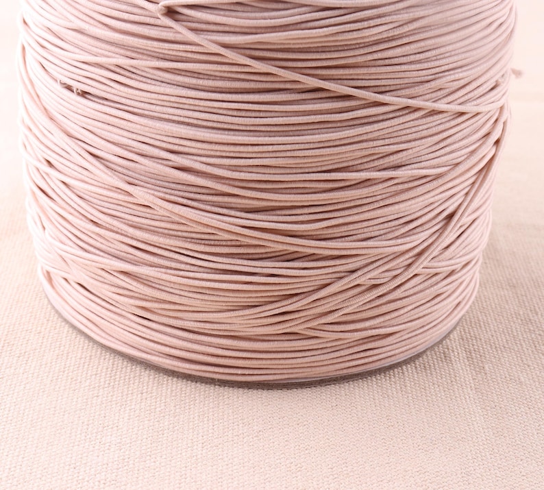 1.0mm Rubber Stretch String Elastic Rope Cord Pink Color Elastic Rope ...