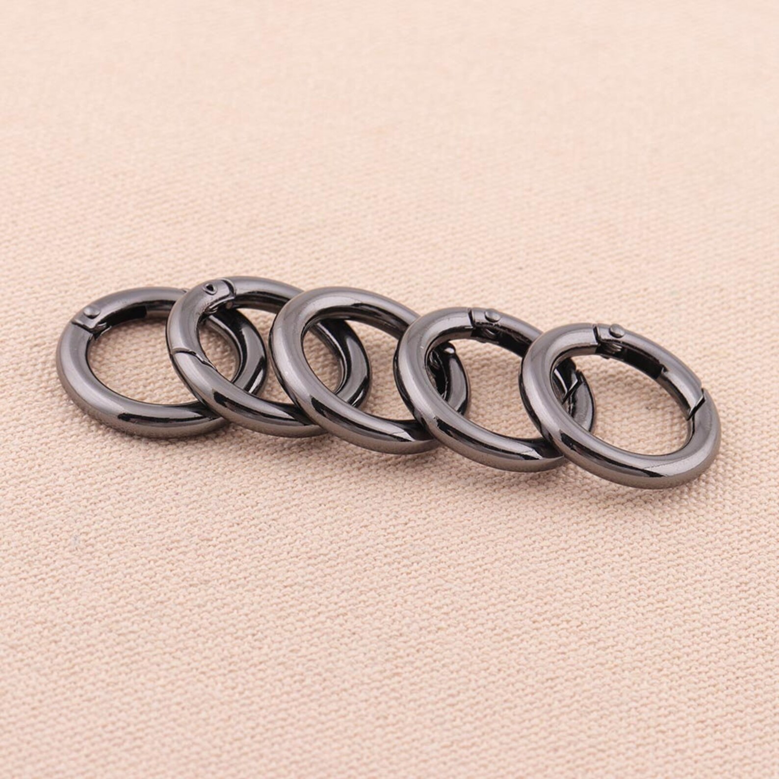 8pcs Spring Gate Ring Gunmetal O-rings 2517mm Metal O Rings | Etsy