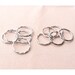 30mm 28mm Silver Round Key Rings Keychain Rings Split Ring - Etsy
