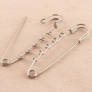 6pcs 78mm Kilt Pin With Loops Safety Pin Brooch Pins Large Shawl Pins Earring Decoration - Etsy