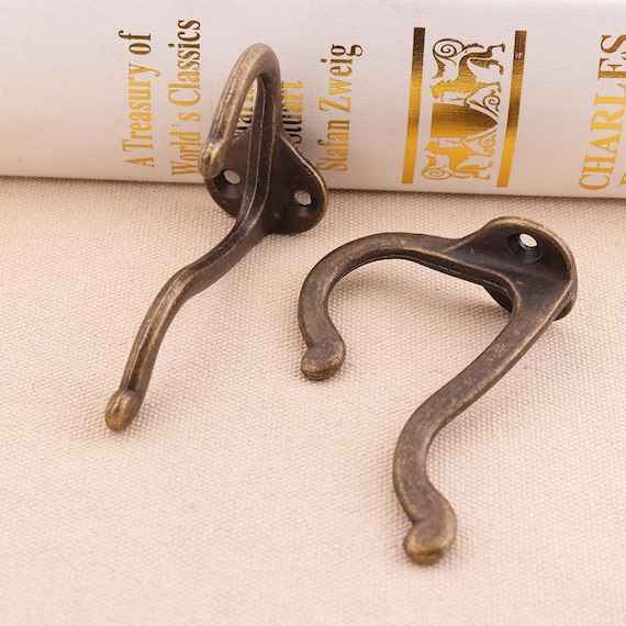 4pcs Large Wall hangers clothing hooks bronze coat strong hangers Hat cast supplies