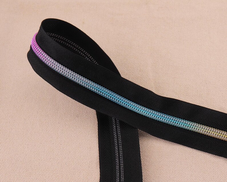5 Yards 35 Rainbow Color Nylon Zipper Teeth Zippers Coil | Etsy