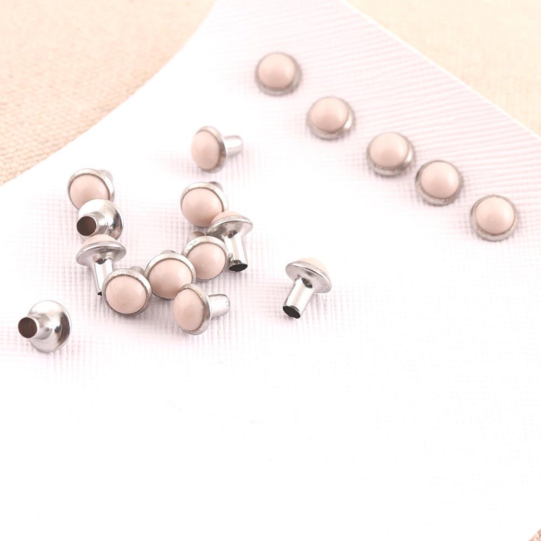 8*6mm Pink Rivets ,hollow Rivets ,studs for Leather Craft ,charm Rivets ...