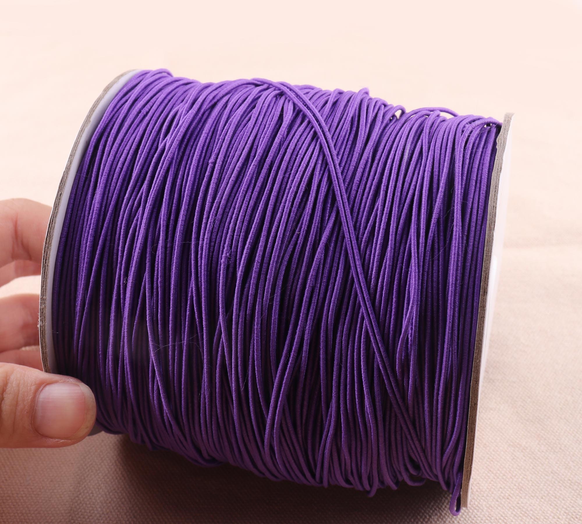 1mm purple color Elastic Drawcord Elastic rope Nylon Rubber | Etsy