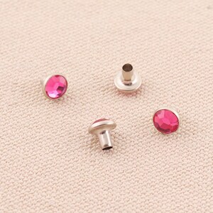 30pcs Nailhead 7mm Rhinestone Rivets Diamond Riveting Supplies Bag ...