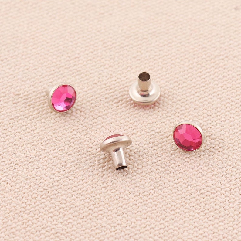 30pcs Nailhead 7mm Rhinestone Rivets Diamond Riveting Supplies - Etsy