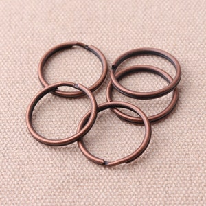 2017mm 50pcs Red Copper Split Key Rings Metal Round Rings for - Etsy