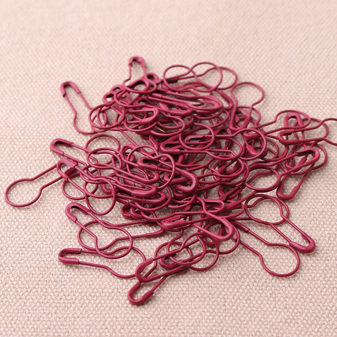 100pcs Safety Pins Small 23*9mm Pear Shaped Pins Metal Safety Pins ...