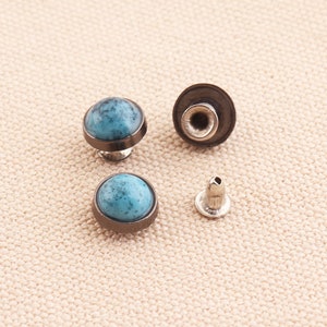 50pc Round Blue Single Cap Rivets 10mm Leathercraft Rivet and - Etsy