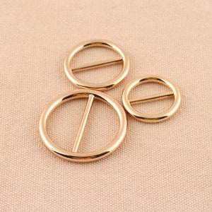 10pcs/lot Light Gold Color Slide Buckle Strap Belt Buckle 19/23/31/40mm ...