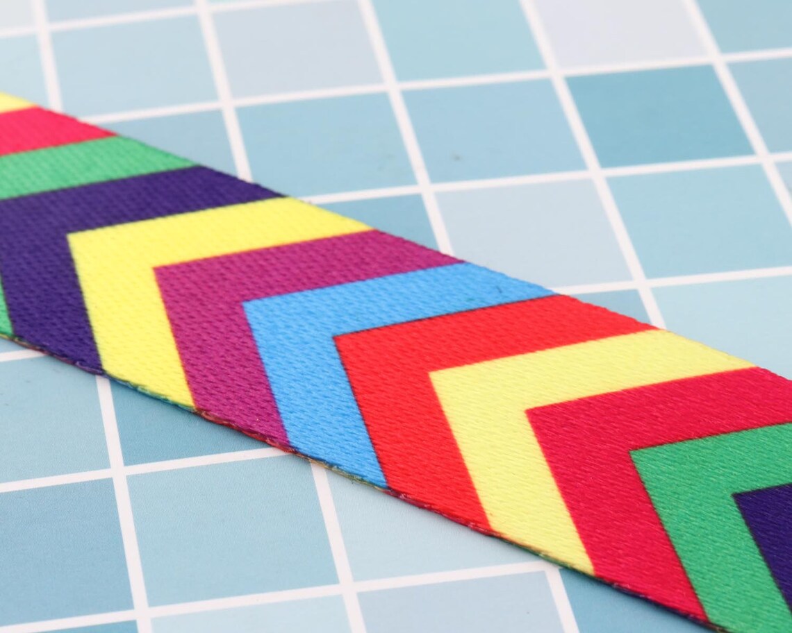 38mm Width Rainbow Color Webbing Soft Smooth Webbing With | Etsy