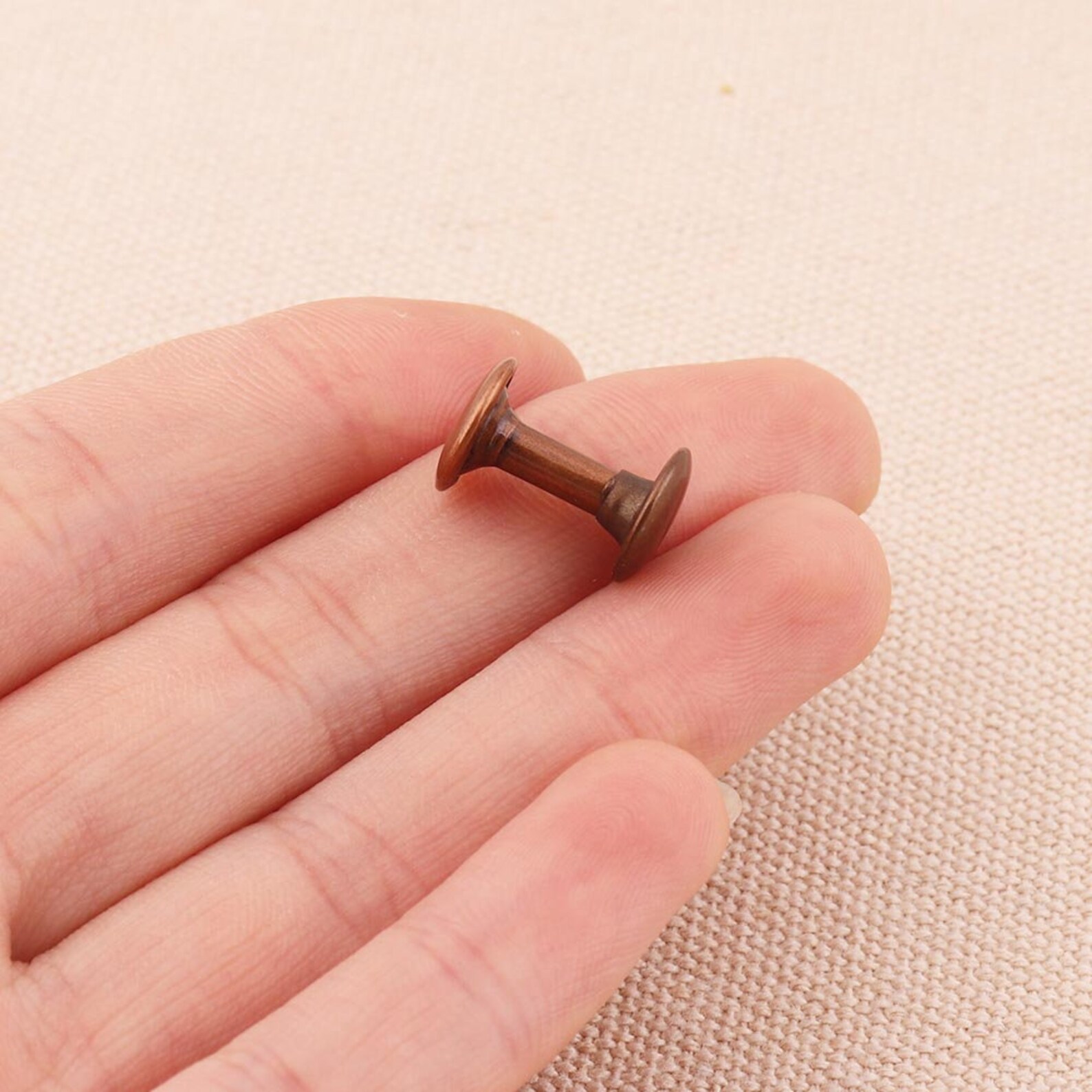 50pcs Double Cap Rivets 149mm Red Copper Rapid Rivet Punk | Etsy