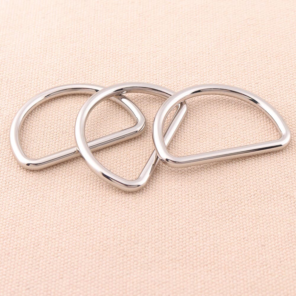 8 Pcs Silver D-ring Flat Non Wedled Alloy Dee Ring New Design - Etsy UK